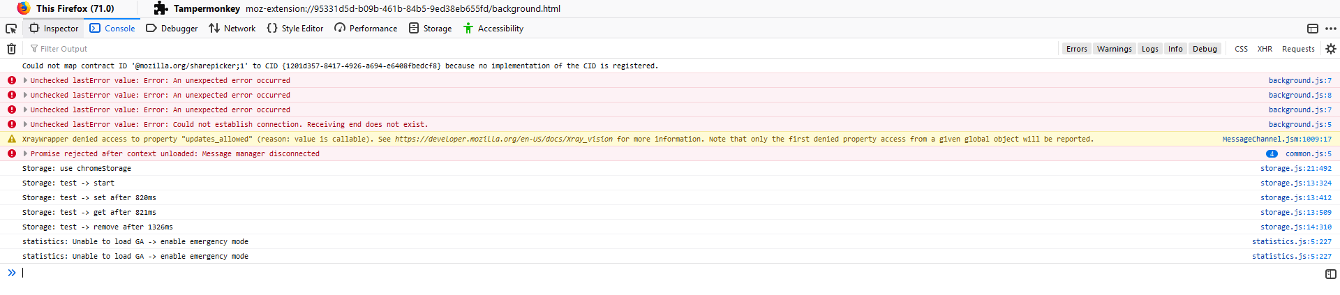 [Firefox] TM (not working) & Beta (problems) · Issue #827 ...