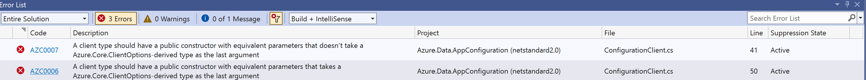 Errors present in Appconfiguration generated client · Issue #2452 · Azure/autorest.csharp · GitHub