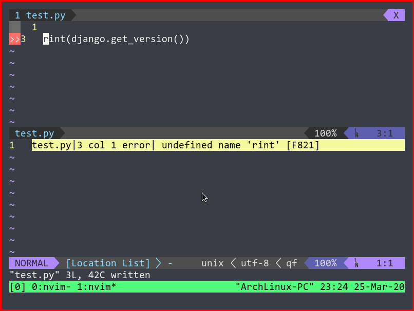 Missing "mode" when used with Syntastic · Issue #433 · itchyny/lightline.vim · GitHub