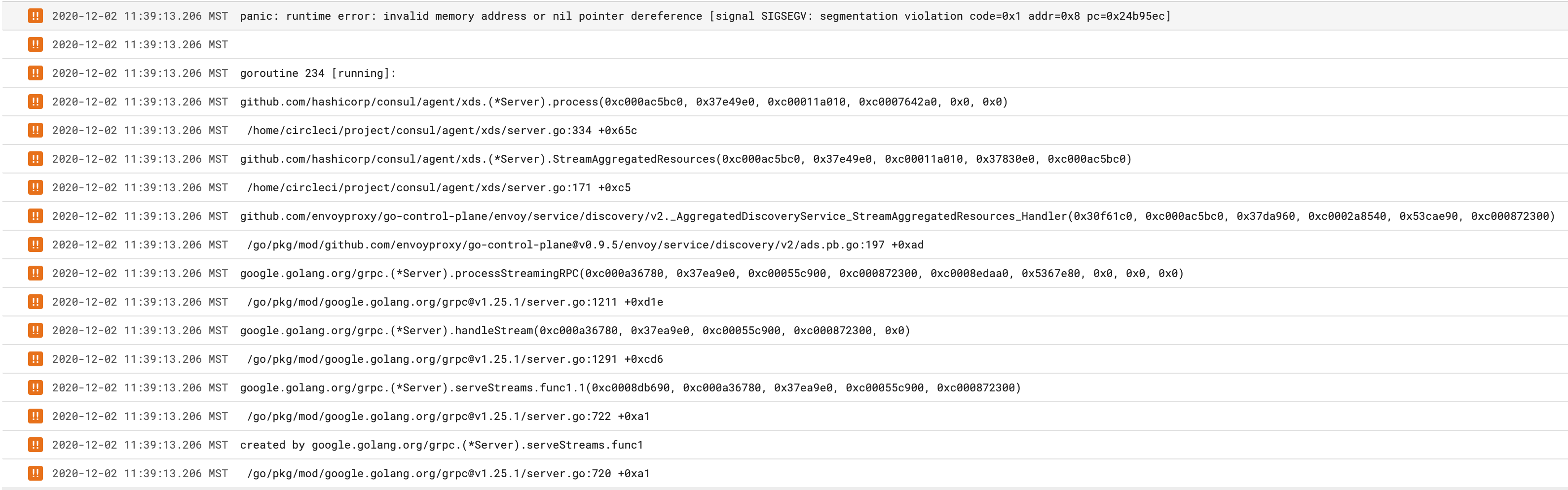 Client Upgrade To 190 Panic Runtime Error Invalid Memory Address Or Nil Pointer 4393