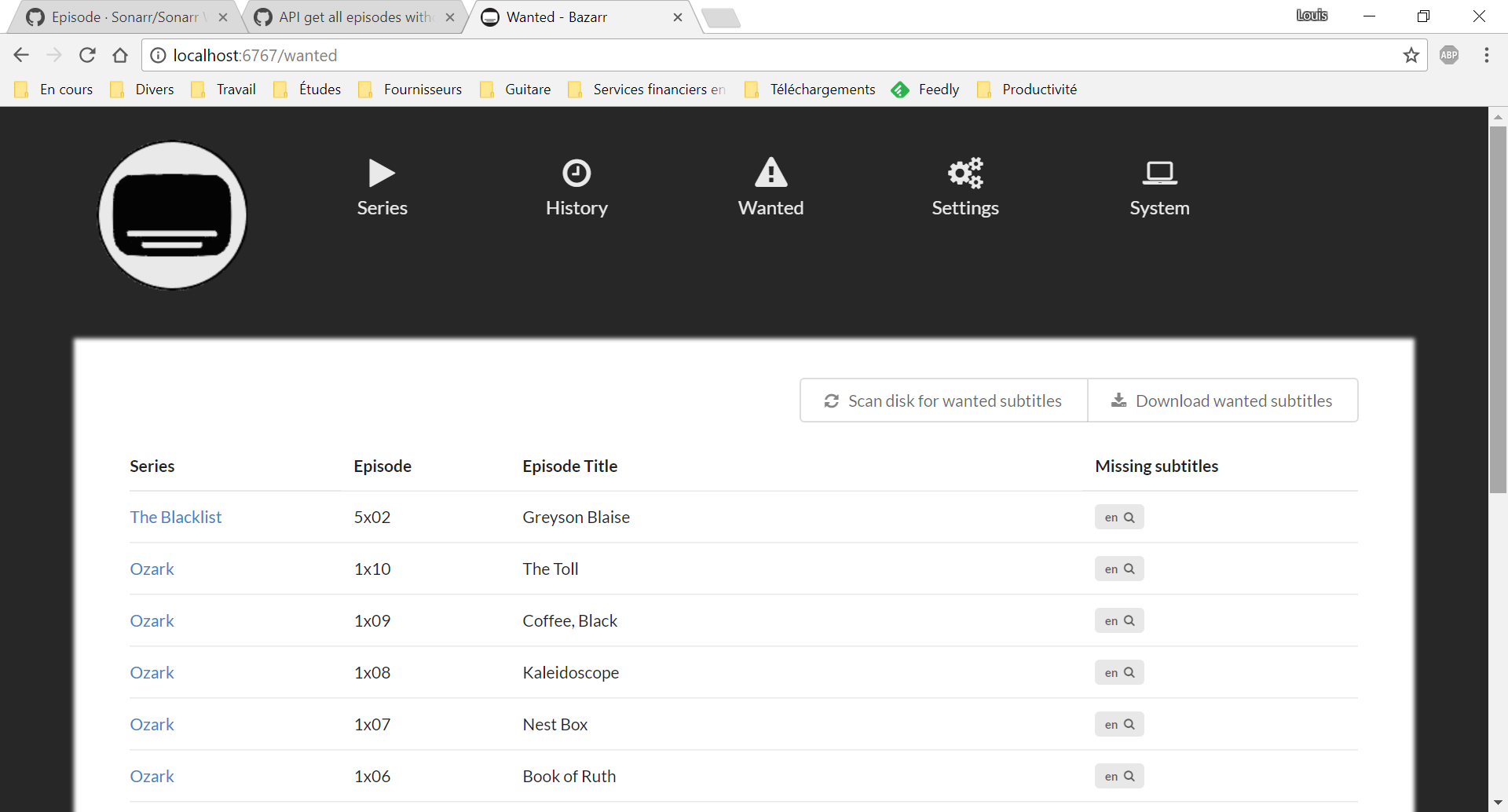 API get all episodes without seriesId · Issue #2208 · Sonarr/Sonarr · GitHub