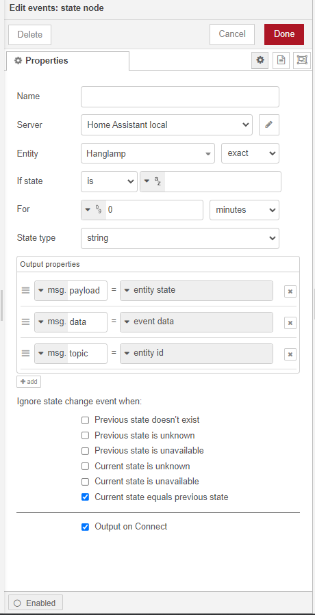 State change not working · Issue #589 · zachowj/node-red-contrib-home-assistant-websocket · GitHub