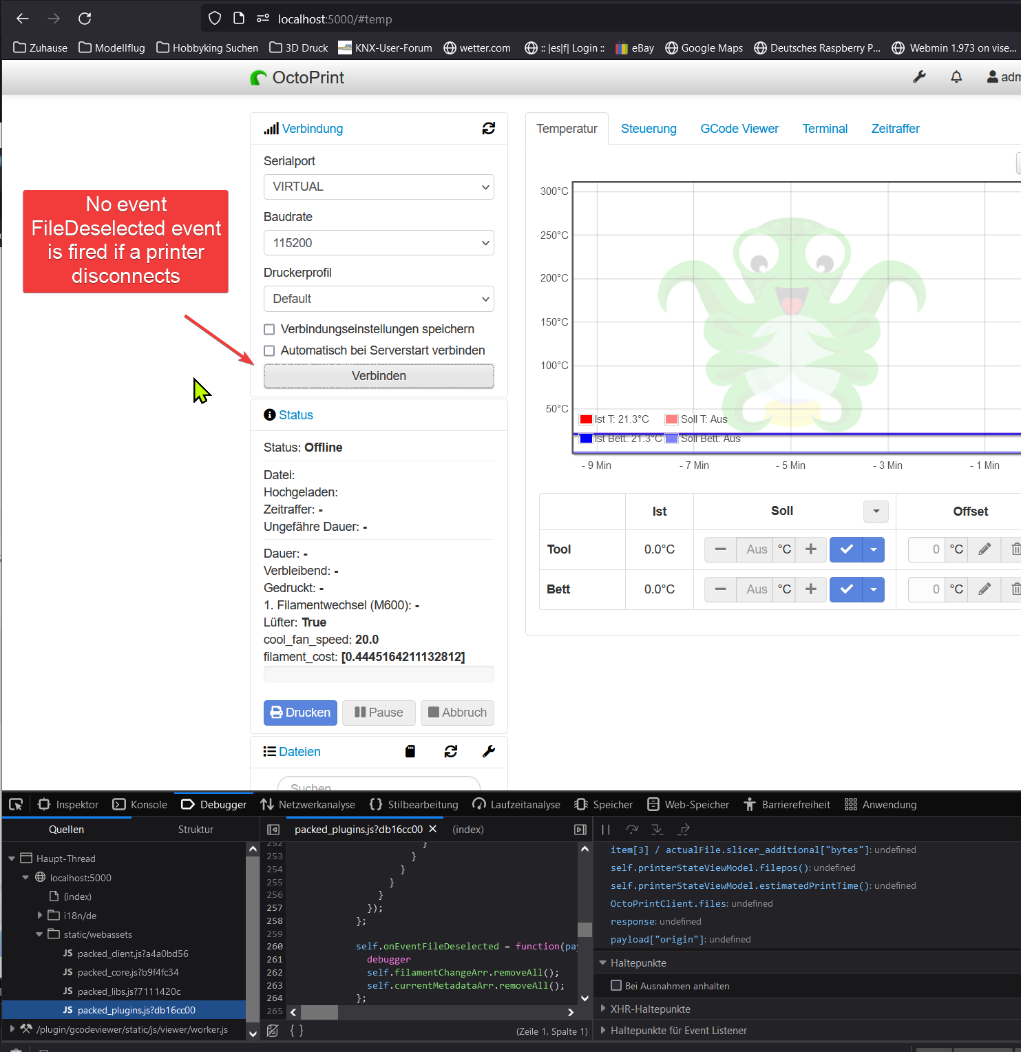 JS Client: onEventFileDeselected event is not executed if printer is disconnected · Issue #4623 ...