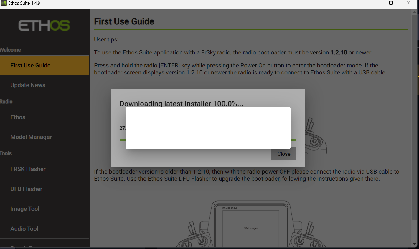 Ethos Suite hangs during updating to 1.4.11 installer · Issue #2835 · FrSkyRC/ETHOS-Feedback ...