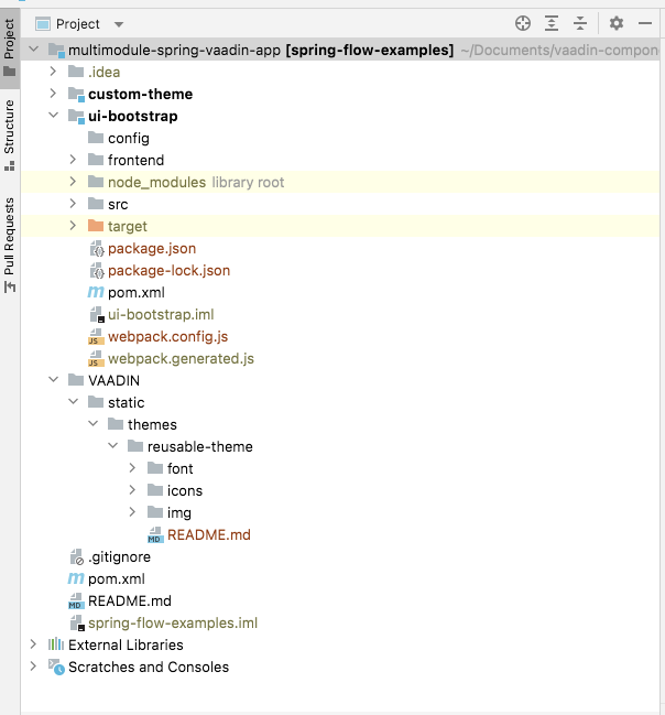 Unable to use a custom theme from a jar / submodule · Issue #12247 · vaadin/flow · GitHub