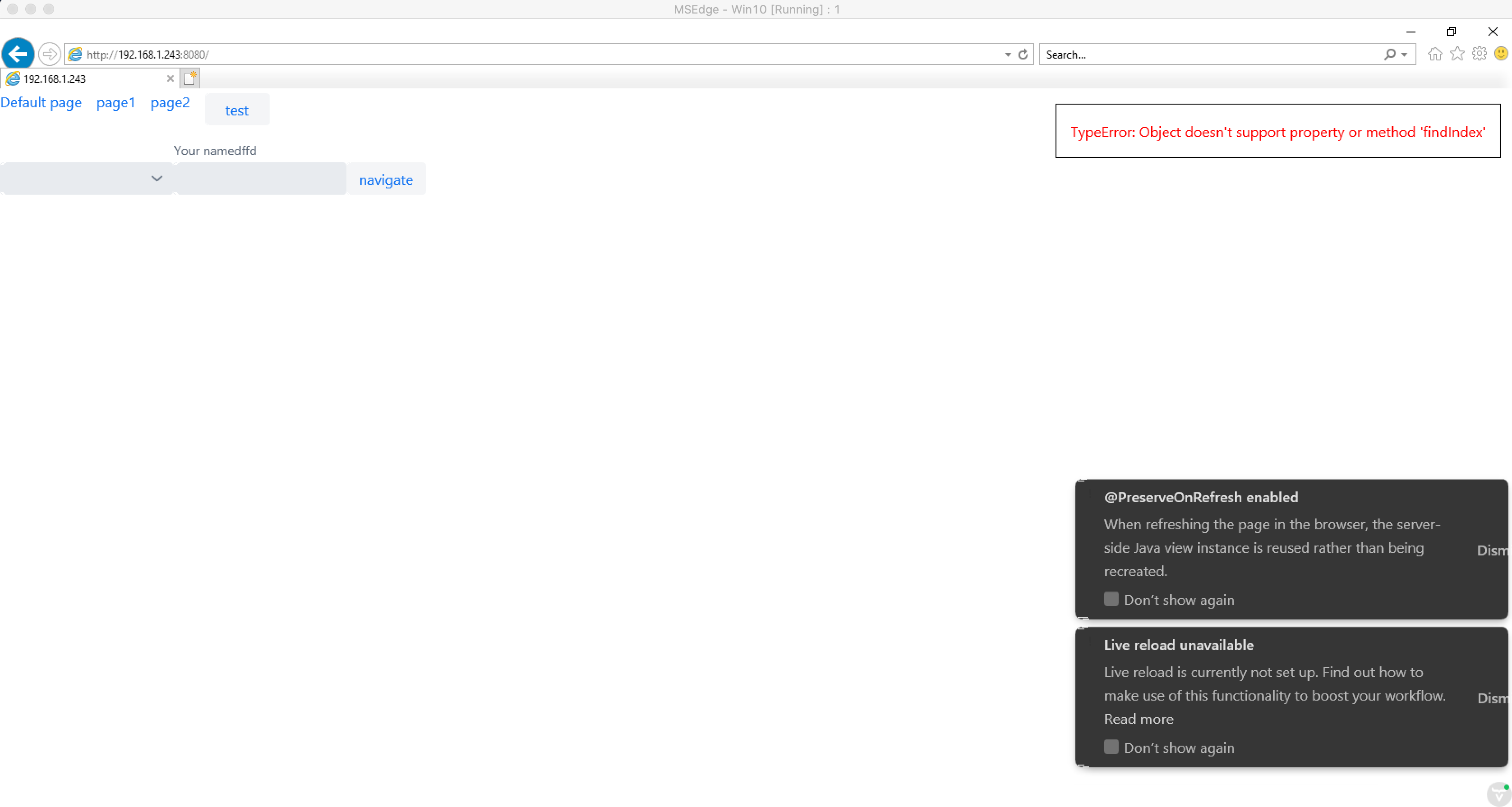 Live Reload And Ie11 Is Broken In Vaadin 1430 · Issue 8711 · Vaadinflow · Github 8874