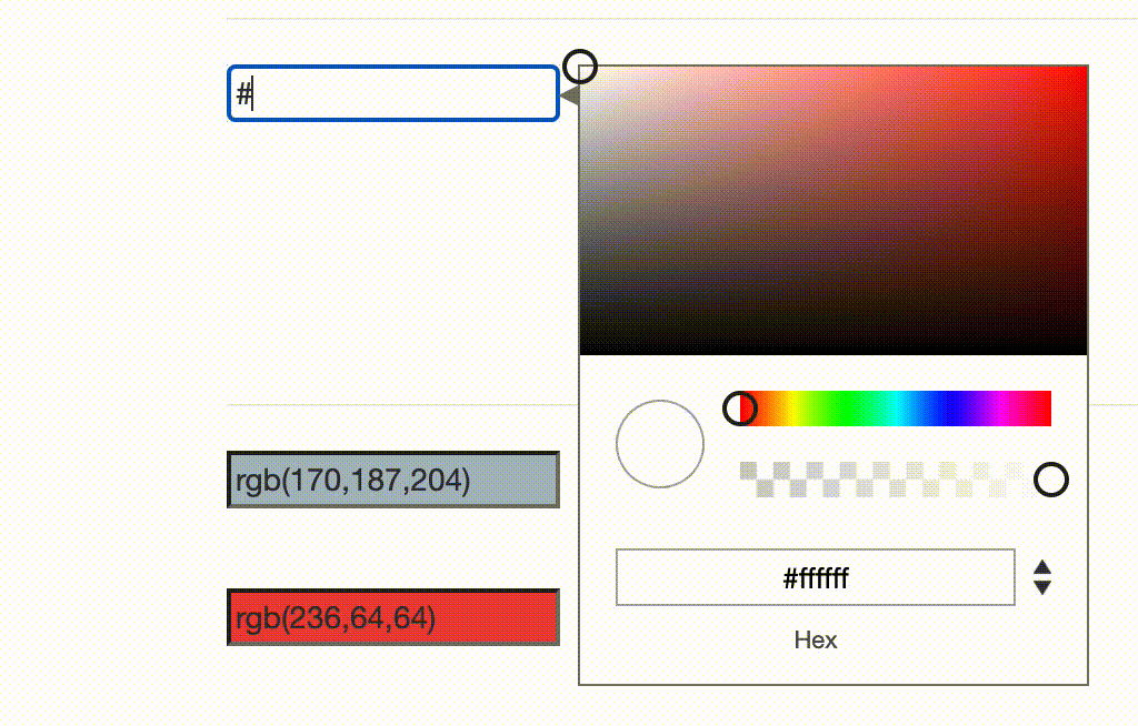 Hex input auto completing loosing its focus after 3rd char and runs autocomplete. · Issue #228 ...