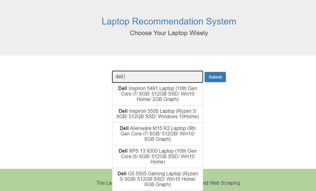 GitHub - nandi19k/LaptopRecommenderSystem: This project focuses on ...