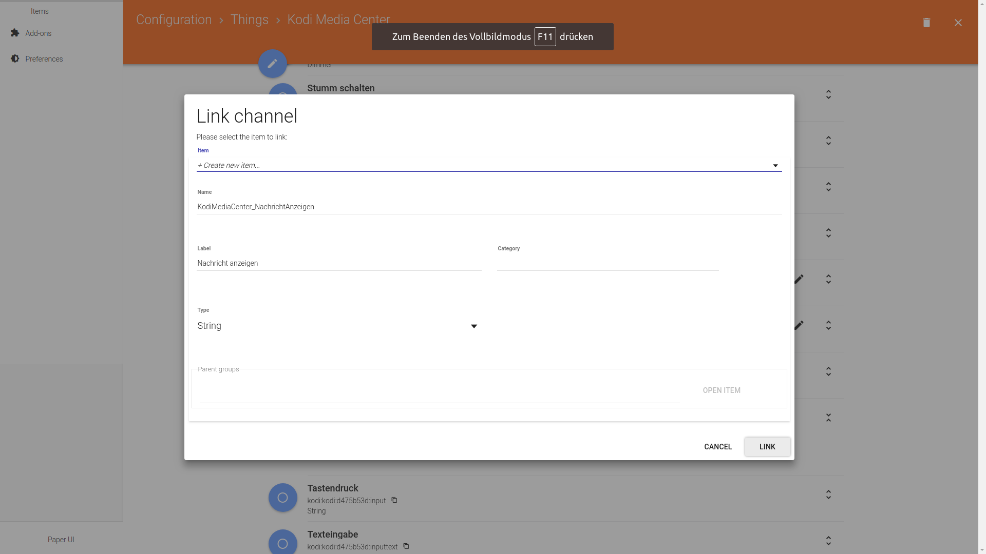[Paper UI] Problem with linking an channel to a new item · Issue #5634 · eclipse-archived ...