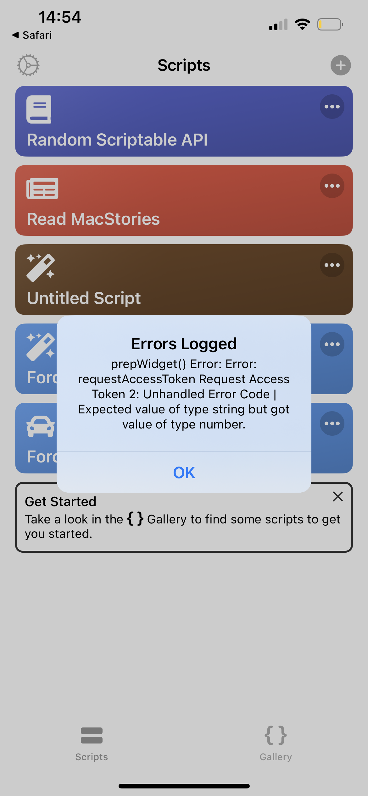 Prepwidget Error · Issue 123 · Tonesto7 Fordpass Scriptable · Github
