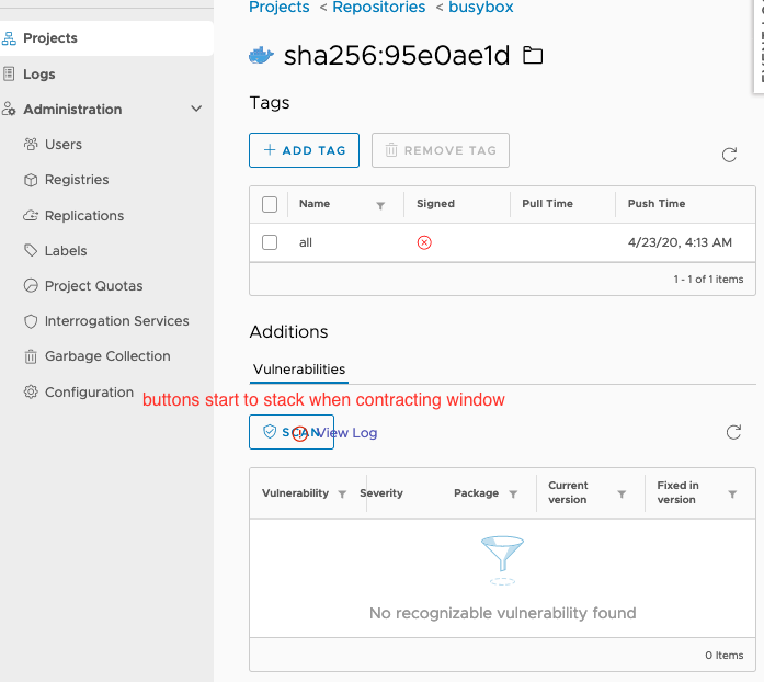 Ui Bug When Contracting Window · Issue 12049 · Goharborharbor · Github