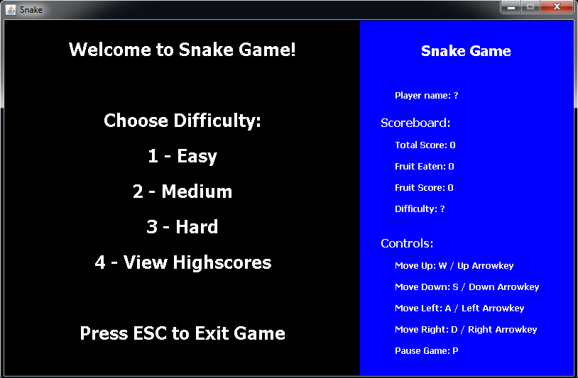 GitHub - mladen270698/Snake-Game: Snake Game in JAVA with UML diagrams