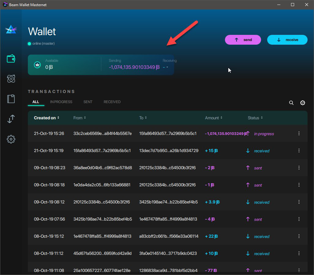 [gui Wallet] Wrong Size Of Sending Screen When Amount Includes 1 Million And 8 Digits Behind