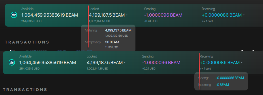 The amount statuses dropdown menu fixes · Issue #229 · BeamMW/beam-ui · GitHub