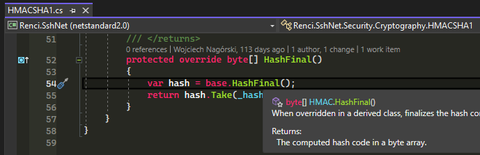 Accessing a hash algorithm by manipulating the HashName property is not supported on this ...
