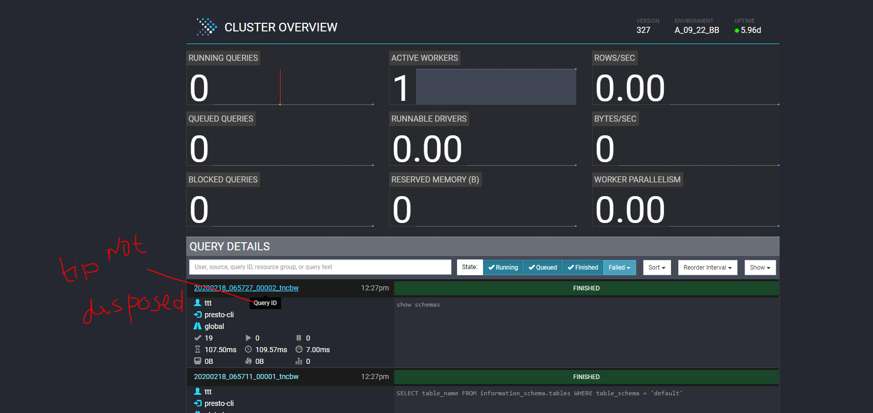 Tool tip not disposed · Issue #2868 · trinodb/trino · GitHub