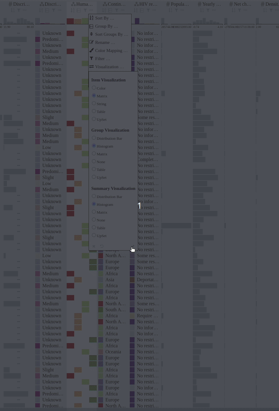 Changing the color mapping does not update the matrix renderer · Issue #559 · lineupjs/lineupjs ...