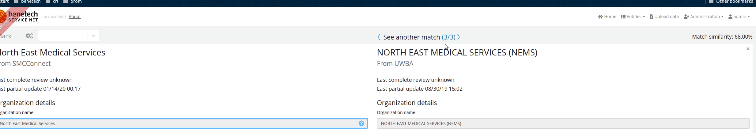 Investigate showing calculated similarity on multi record view · Issue #794 · openreferral ...