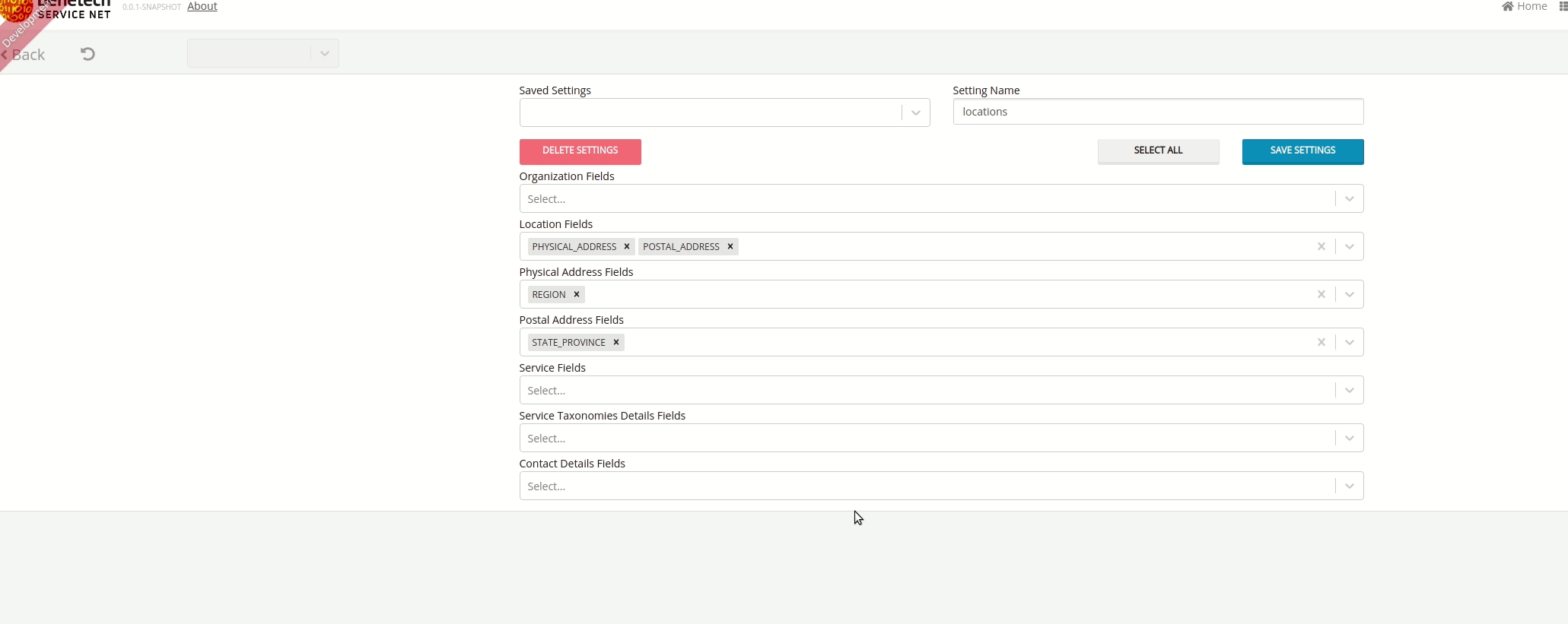 Comparison view - specify a subset of fields to view · Issue #735 · openreferral/ServiceNet · GitHub