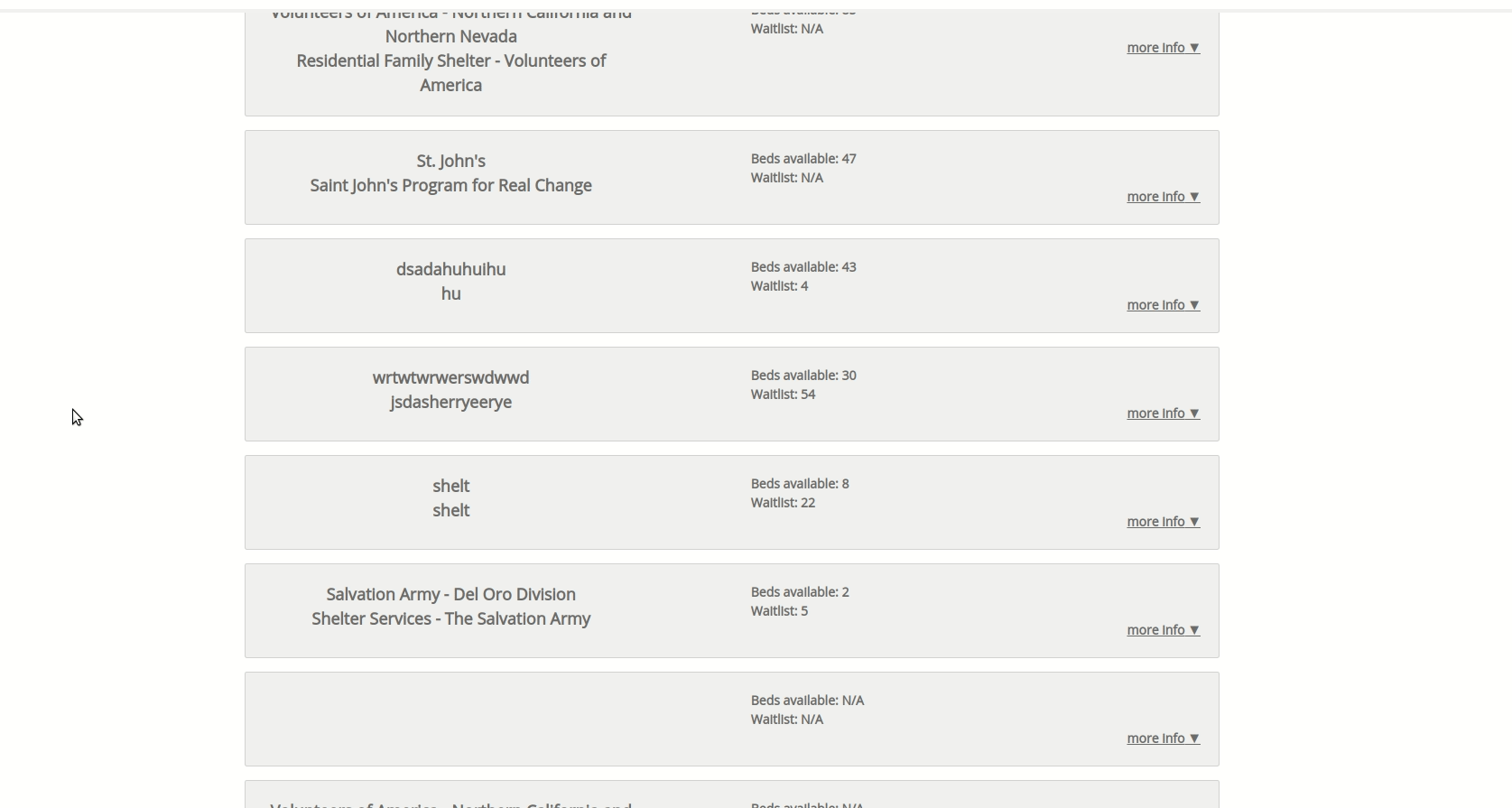 Filtering on Shelter view shows doubled records · Issue #1042 · openreferral/ServiceNet · GitHub
