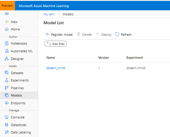 Where does azureml (Model.register() ) really store the registered model in the storage? · Issue ...