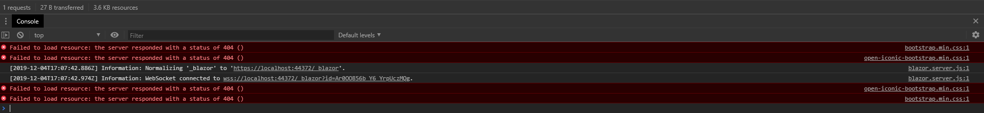 BlazorServer sample is missing minified bootstrap files. · Issue #16015 · dotnet/AspNetCore.Docs ...