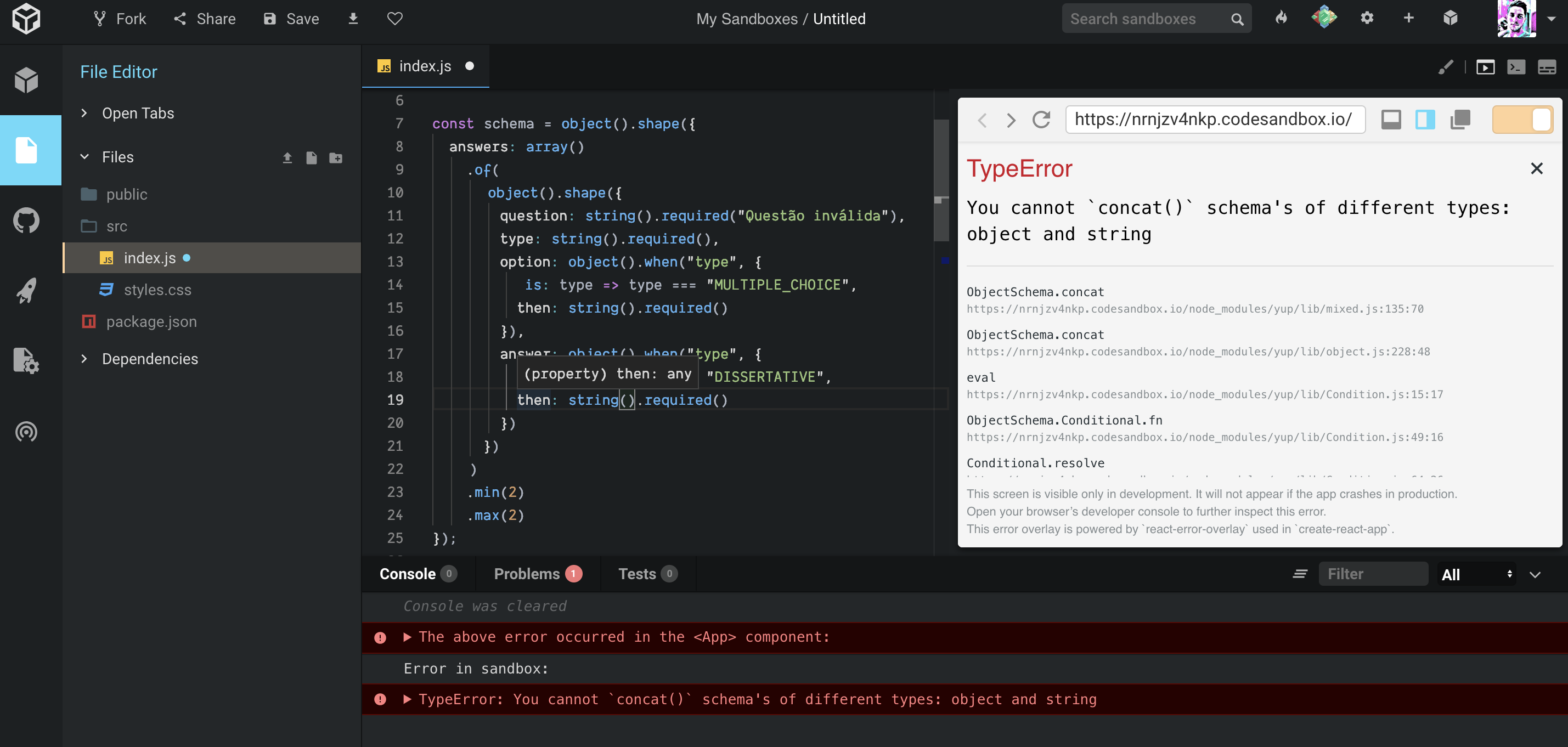 Cannot read property 'test' of undefined · Issue #478 · jquense/yup ...