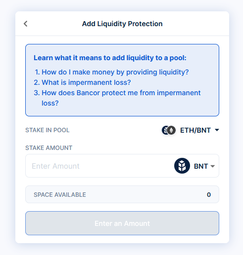 Menu & Protection screens UI improvements · Issue #253 · bancorprotocol/webapp · GitHub