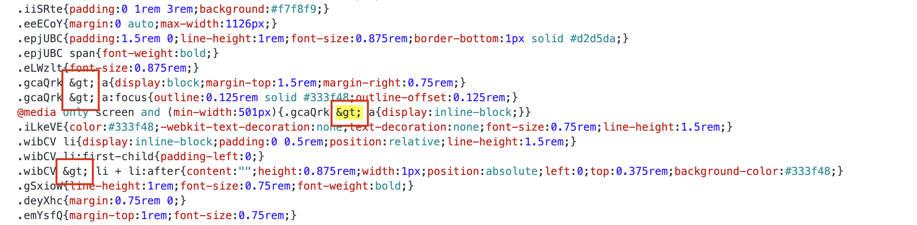 Child combinator selectors being encoded to HTML entities · Issue #3516 · styled-components ...