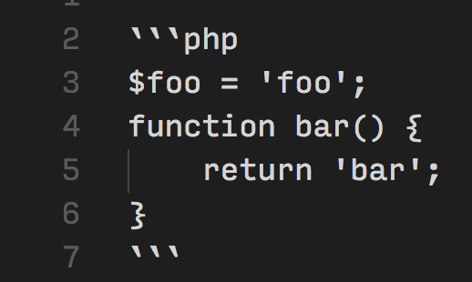 Php Code Syntax Highlighting Does Not Work In Markdown Files · Issue 9 · Microsoftvscode