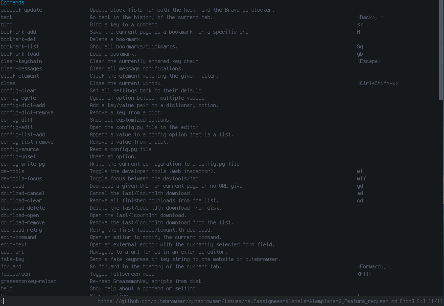 Setting for completion item padding · Issue #7291 · qutebrowser/qutebrowser · GitHub