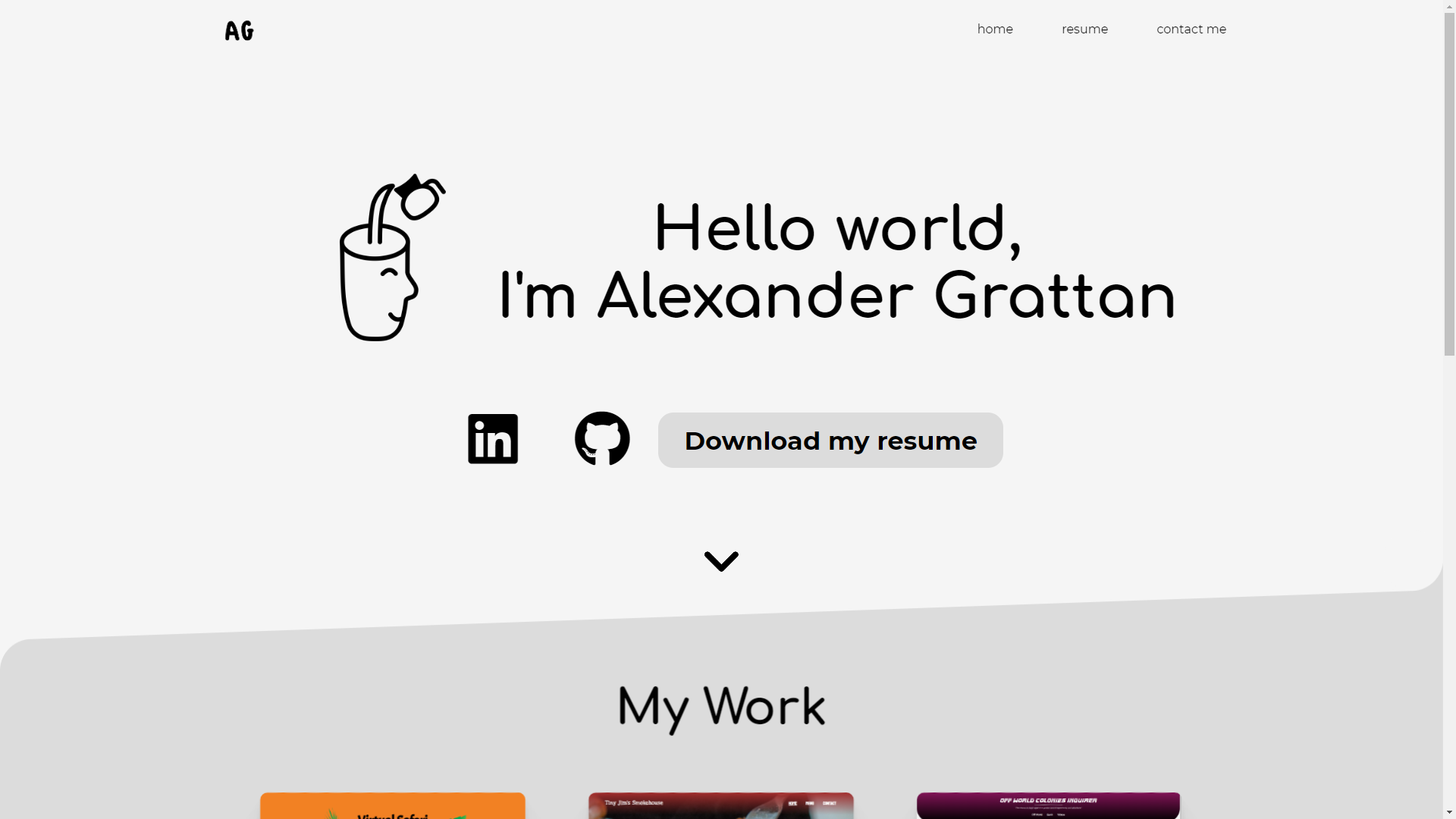 GitHub - agrattan0820/Old-Portfolio-Website: My old portfolio site that ...