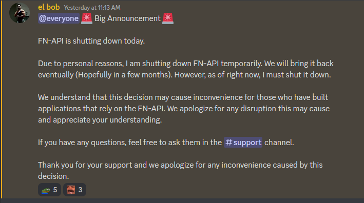 Switch to different api? · Issue #4 · swiftnite/Fortnite-Shop-Sections-Bot · GitHub