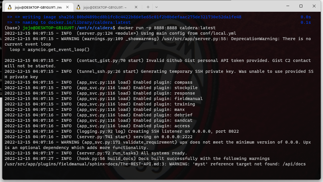 Missing abilities in CALDERA when deploying/upgrading CALDERA 4.1.0 · Issue #2701 · mitre ...