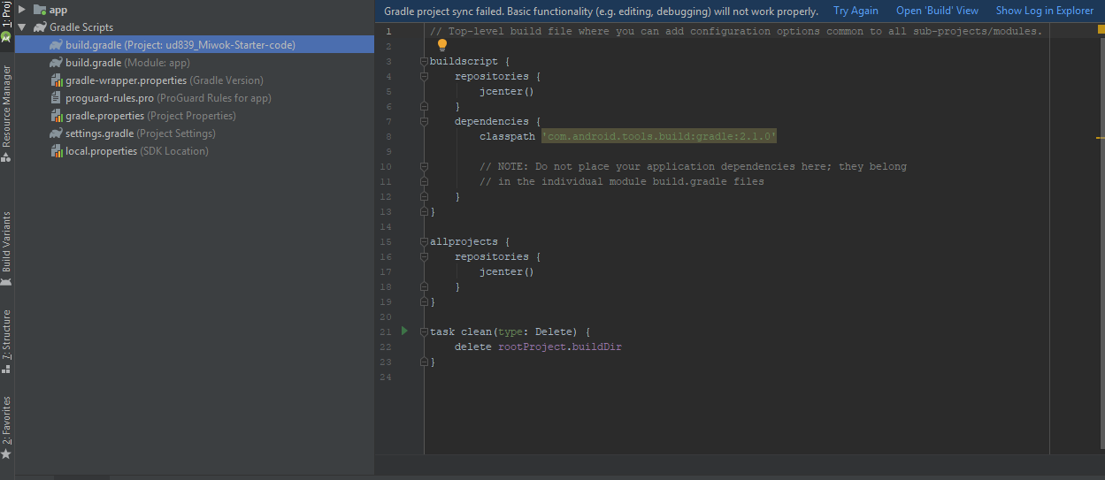 Gradle Sync Issue · Issue #134 · udacity/ud839_Miwok · GitHub