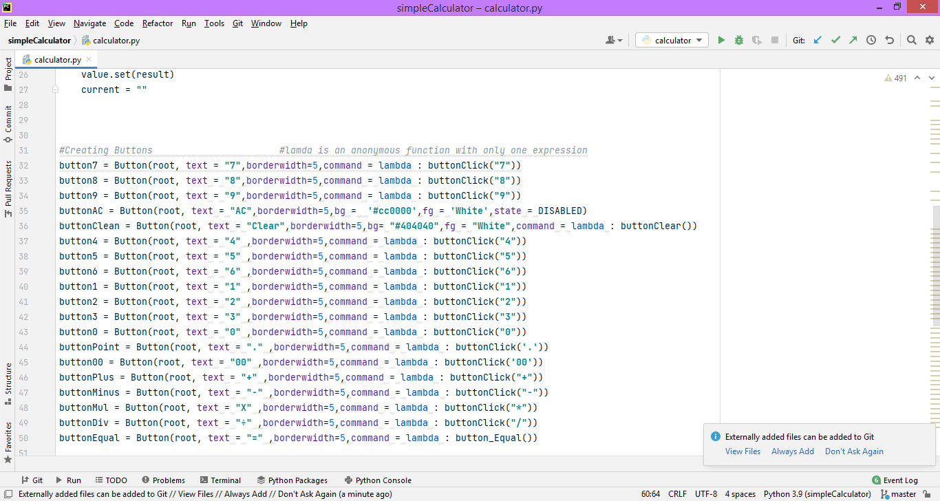 GitHub - BhuprajTmg/tkinterCalculator: Assignment of Simple Calculator Using Tkinter-GUI