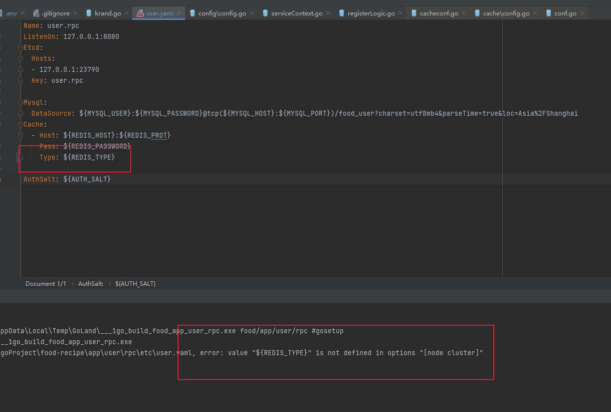 In etc yaml file, when use ${} replace value failed · Issue #2054 · zeromicro/go-zero · GitHub