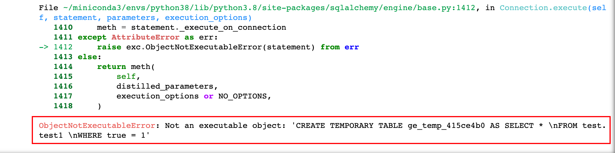 connect to mysql5.7 throw ObjectNotExecutableError · Issue #7030 · great-expectations/great ...