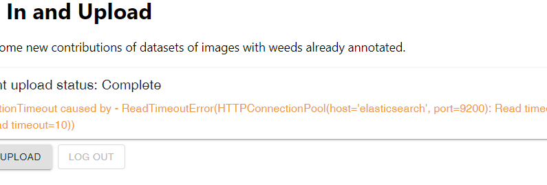 Upload Error Completes But With Connectiontimeout Error · Issue 700 · Weed Aiweed Ai · Github