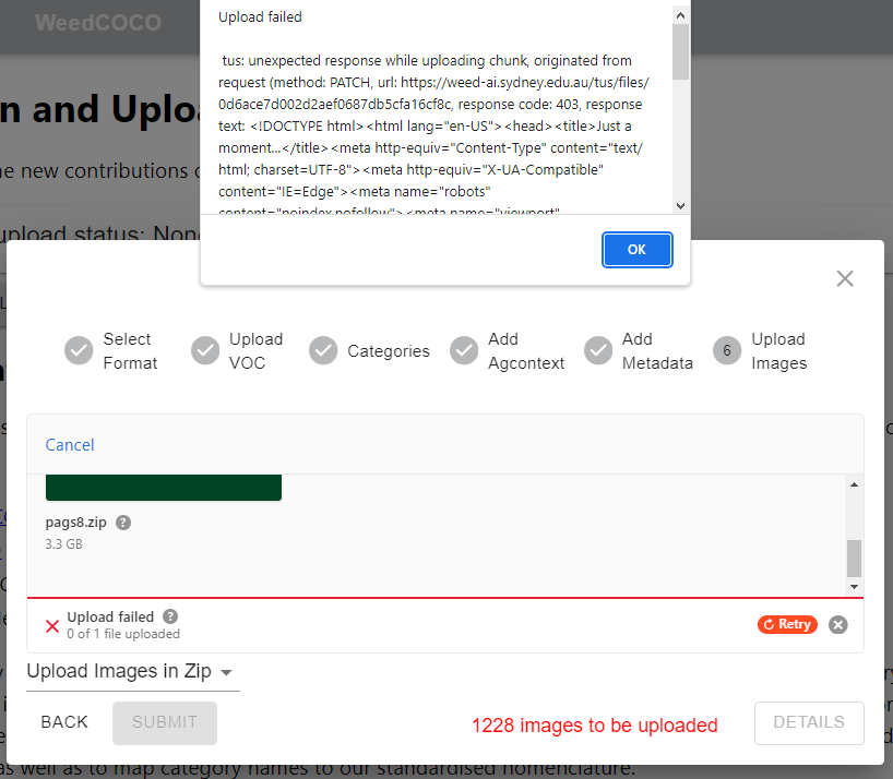 issue open upload · Issue #711 · Weed-AI/Weed-AI · GitHub