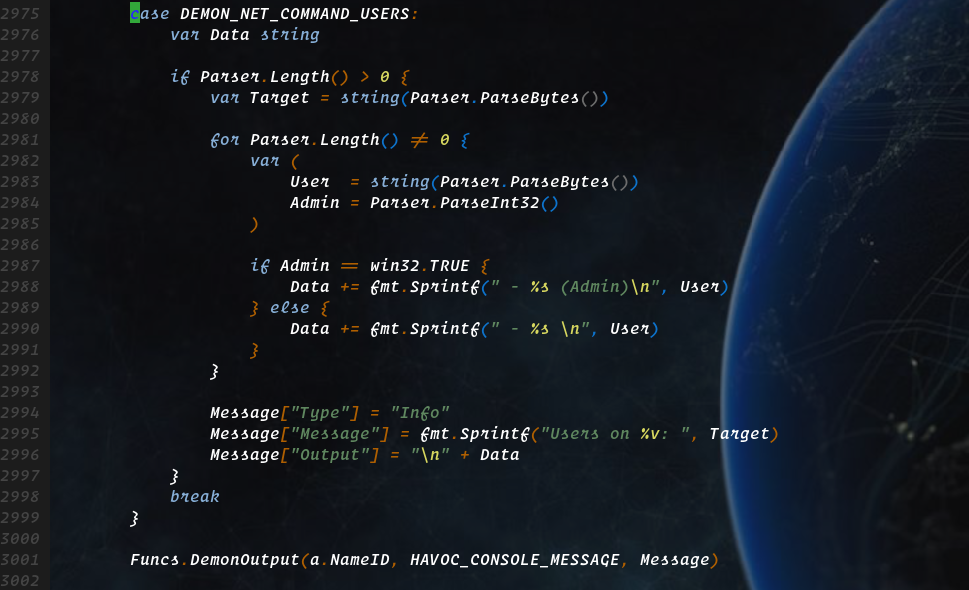 Net users output doesnt display correctly · Issue #115 · HavocFramework/Havoc · GitHub