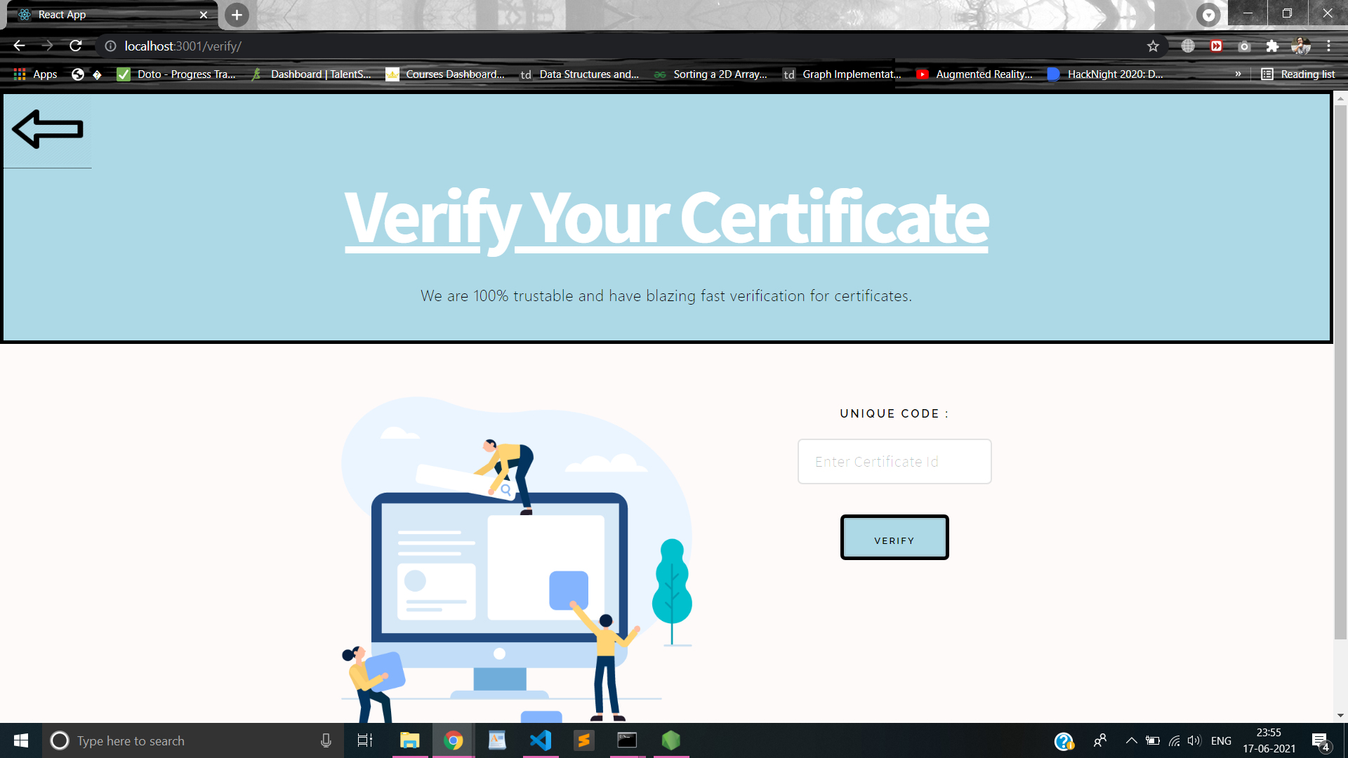 GitHub - vedanttttt/Certificate-Verification-Website