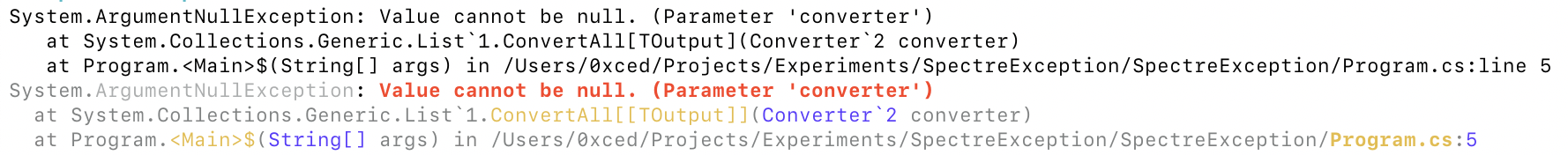 Wrong exception formatting for generic methods in stack traces · Issue #641 · spectreconsole ...