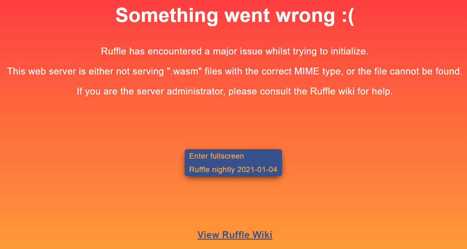 Ruffle Error on https://www.pleasurepad.co.uk/ · Issue #2250 · ruffle-rs/ruffle · GitHub
