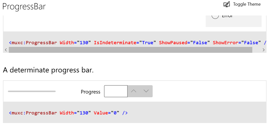 Determinate Progress Bar - numberbox improvements · Issue #534 · microsoft/WinUI-Gallery · GitHub