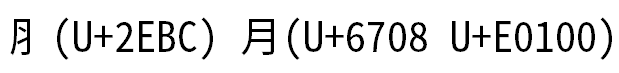 U+2EBC）及⽉（U+2F49）字圖建議 · Issue #15 · GuiWonder/Shanggu · GitHub