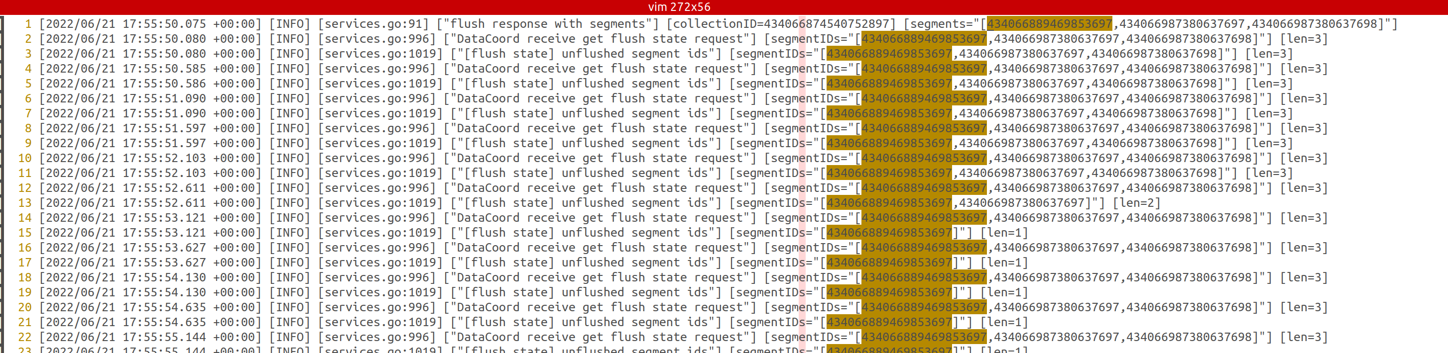 [Bug]: Flush hangs after Milvus with kafka mq recovered from all cluster pod kill chaos · Issue ...