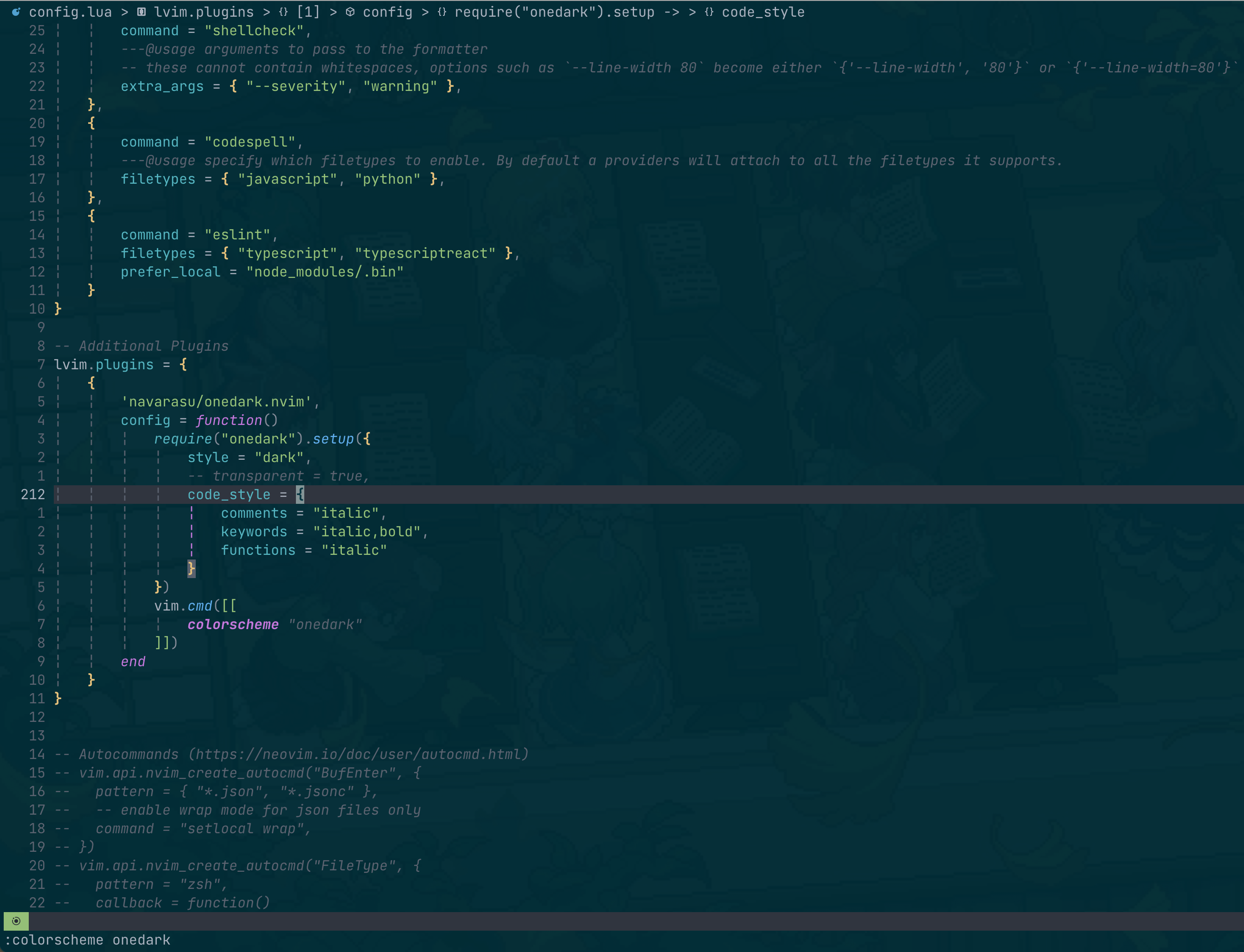 It Seems That The Configuration Of Colorscheme Did Not Work · Issue 3336 · Lunarvim Lunarvim