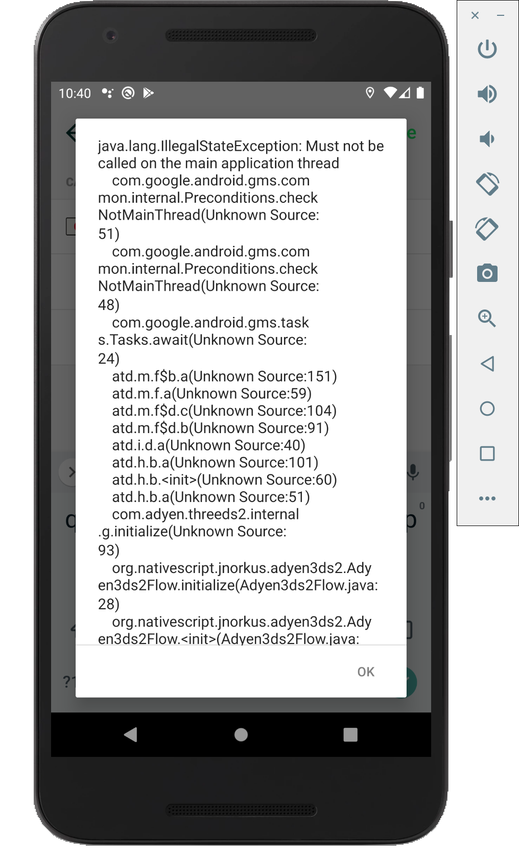 Must not be called on the main application thread · Issue #16 · Adyen/adyen-3ds2-android · GitHub