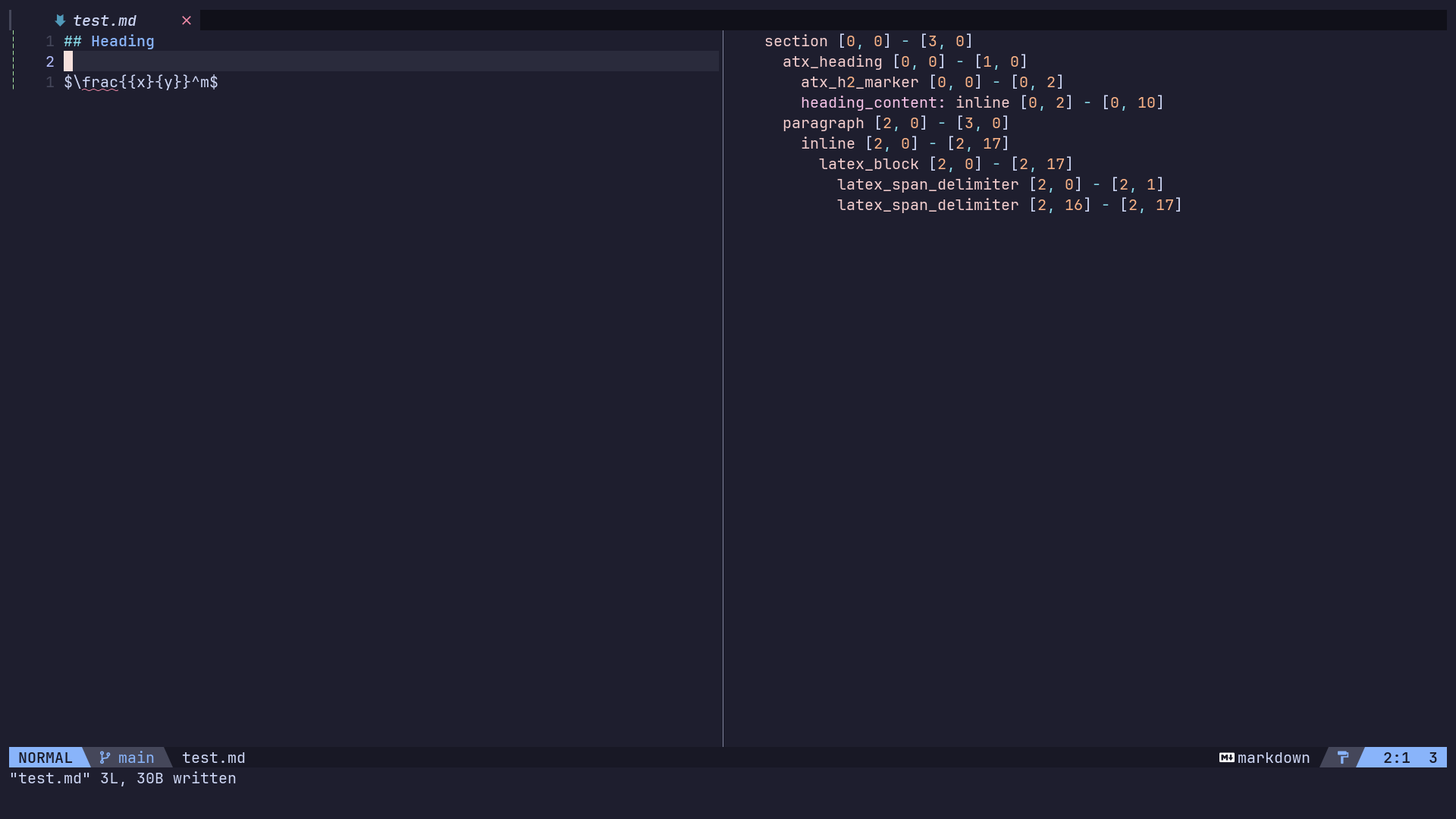 `latex` Inline Highlighting Doesnt Work Properly In Markdown File · Issue 4349 · Nvim